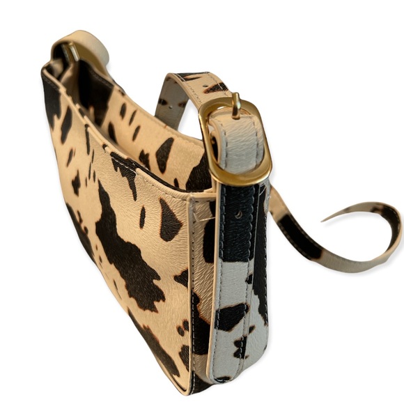 Bags | Cow Print Shoulder Bag Handbag Small Purse New Nwt | Poshmark
